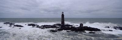 'Lighthouse on the Coast, Graves Light, Boston Harbor, Massachusetts ...