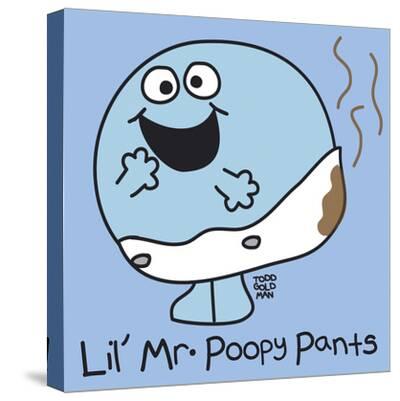 'Lil Mr Poopy Pants' Stretched Canvas Print - Todd Goldman | AllPosters.com