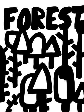 'Linear Forest' Giclee Print - Sarah Corynen | AllPosters.com