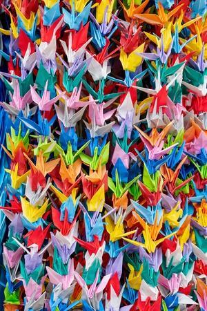 '1000 cranes origami created as prayer for peace on display in Peace ...