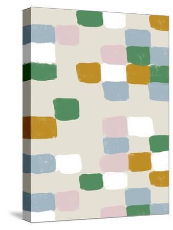 'Playful Geometry - Blocks' Stretched Canvas Print - Lisa McCandless ...