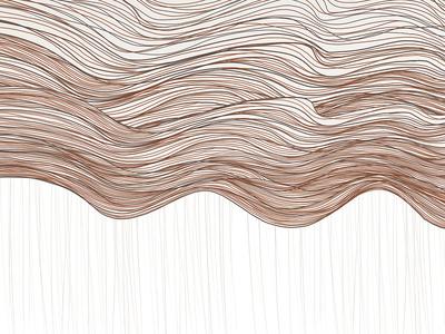 'Rippled Lines - Movement' Giclee Print - Lisa McCandless | AllPosters.com