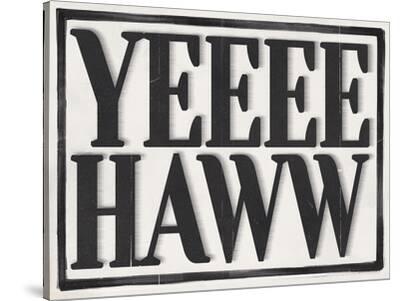 'Southern Greetings - Yeehaw' Stretched Canvas Print - Lisa McCandless ...
