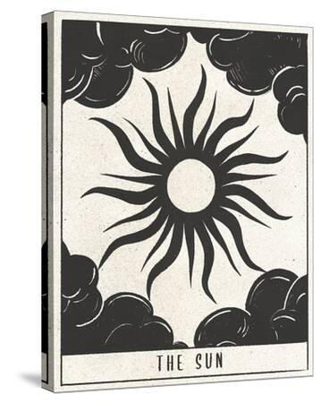 'Tarot Set - The Sun' Stretched Canvas Print - Lisa McCandless ...