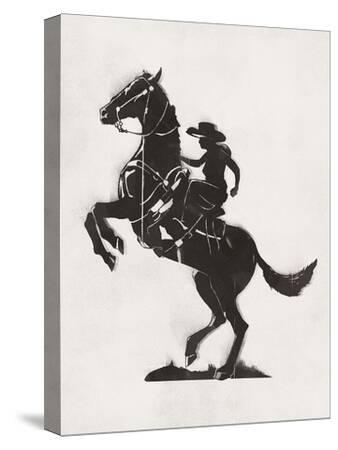 'Western Life - Rear' Stretched Canvas Print - Lisa McCandless ...