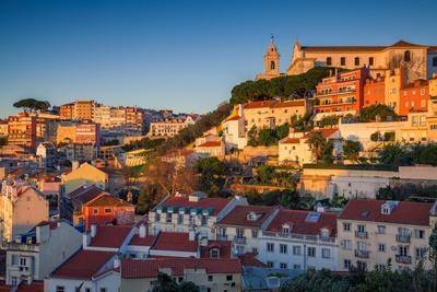 'Lisbon. Image of Lisbon, Portugal during golden hour' Photo ...