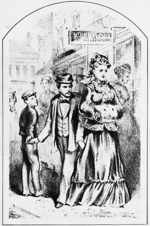 Lithograph Depicting Pickpockets Giclee Print | AllPosters.com