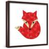 'Little Red Fox Made of Triangles.' Art - panova | AllPosters.com