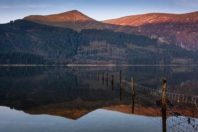 'Llyn Cwellyn, the Beddgelert Forest and Y Garn at first light ...