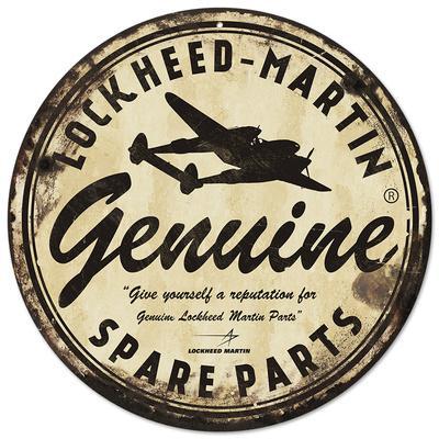 'Lockheed Martin Genuine Spare Parts Steel Sign' Wall Sign | AllPosters.com