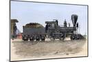 Locomotive on the Ohio and Mississippi Railway in the 1850S. Colour ...