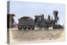 Locomotive on the Ohio and Mississippi Railway in the 1850S. Colour ...