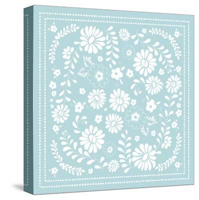 'Bandana Pattern - Wildlife' Stretched Canvas Print - Loft Studio ...