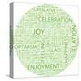 'Joy. Word Collage On White Background. Illustration With Different ...