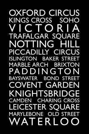 'London Bus Roll (Bus Blind)' Prints - Michael Tompsett | AllPosters.com