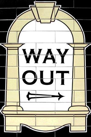 'London Underground Way Out Sign RetroMetro' Poster | AllPosters.com