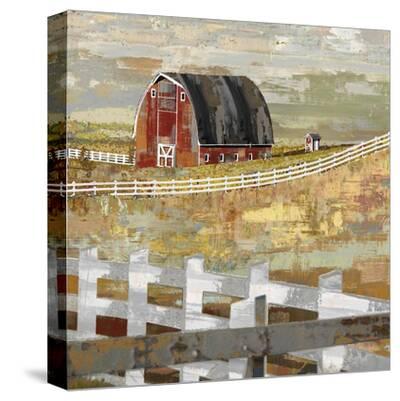 'Long Barn - Paddock' Stretched Canvas Print - Mark Chandon ...