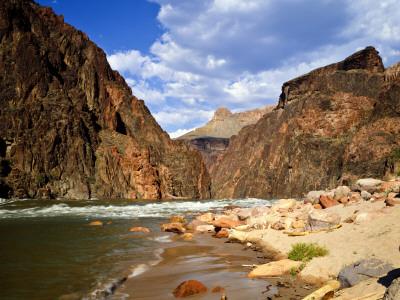 'Looking Up River From Below Hance Rapid, Grand Canyon National Park ...