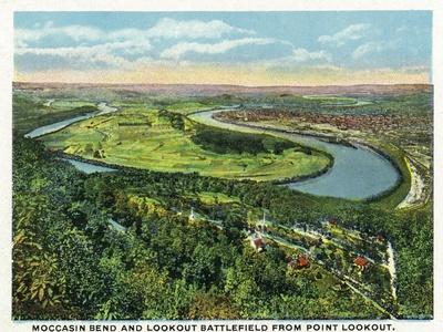 'Lookout Mountain, Tennessee - Moccasin Bend, Lookout Battlefield View ...