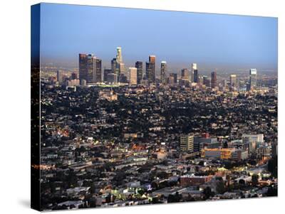 'Los Angeles Skyline' Stretched Canvas Print - Dale MacMillan ...