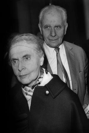 'Louis Aragon and Elsa Triolet, C.1970 (B/W Photo)' Giclee Print ...