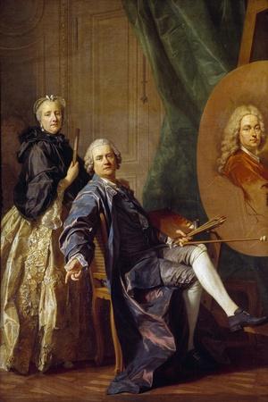'Louis Michel Van Loo and His Sister by Louis Michel Van Loo' Giclee ...