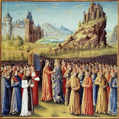 Louis VII the Younger Taking the Cross at Vezelay, in 1146 Giclee Print ...