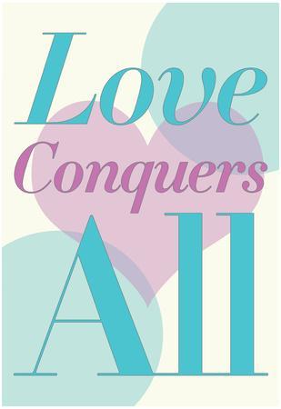 'Love Conquers All Romance Poster' Poster | AllPosters.com