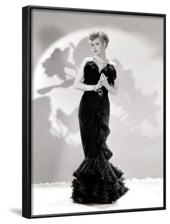 'Lucille Ball Models a Lovely Black Gown, Publicity Still, 1940's ...