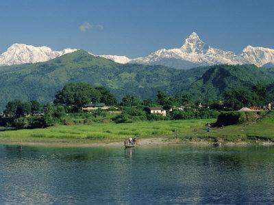 'Machapuchare (Machhapuchhre) Peak, Pokhara, Himalayas, Nepal ...