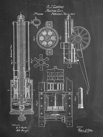 'Machine Gun Patent' Art | AllPosters.com