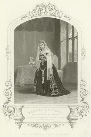 'Madame Celeste as the Princess Katherine in Henry V, Act V, Scene II ...