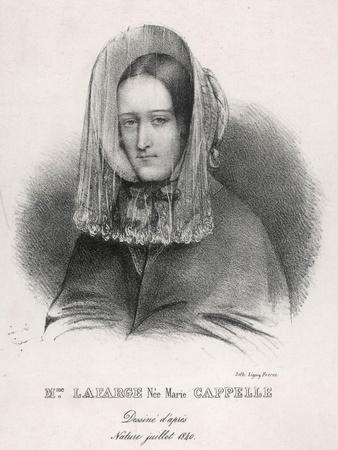 'Madame Marie Lafarge Nee Cappelle at the Time of Her Trial in July ...
