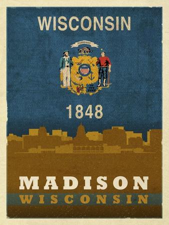 'Madison Flag' Giclee Print - Red Atlas Designs | AllPosters.com