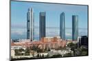 'Madrid cityscape at daytime. Landscape of Madrid business building at ...