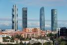 'Madrid cityscape at daytime. Landscape of Madrid business building at ...