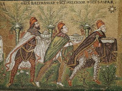 'Magi Kings Being Guided by a Star - Mosaic Basilica of Sant'apollinare ...