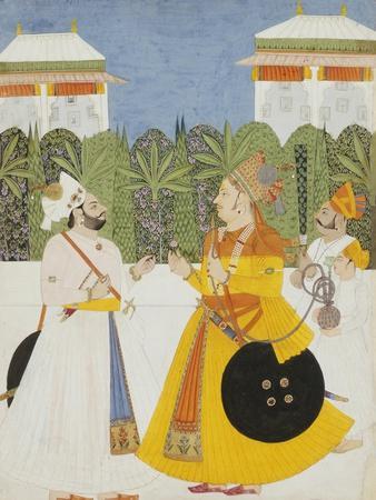 Maharaja Bhim Singh Receiving Maharaja Shiv Singh Nagaur, circa 1750 ...
