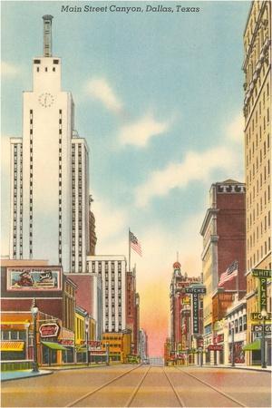Main Street Canyon, Dallas, Texas | AllPosters.com