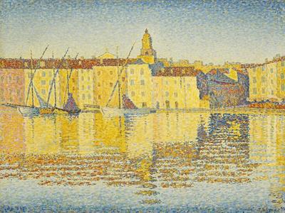 'Maisons Du Port, Saint Tropez Par Signac, Paul (1863-1935). Oil on ...