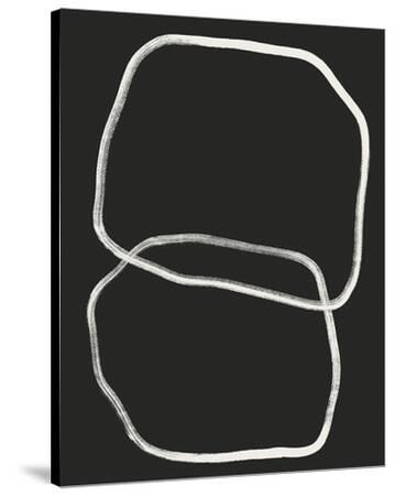 'Naive Lines - Link' Stretched Canvas Print - Maja Gunnarsdottir ...