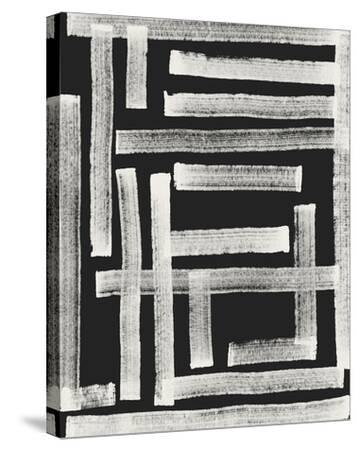 'Naive Lines - Plait' Stretched Canvas Print - Maja Gunnarsdottir ...