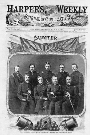 'Major Anderson's Command at Fort Sumter Magazine Illustration ...