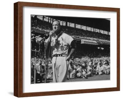 'Major League Baseball Player, Stan Musial, Announcing His Retirement ...
