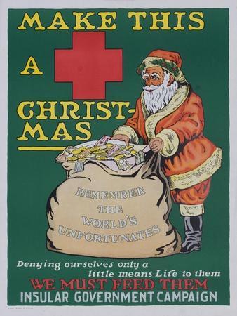 'Make This a Red Cross Christmas Poster' Giclee Print | AllPosters.com
