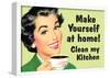 'Make Yourself at Home Clean My Kitchen Funny Poster' Prints ...