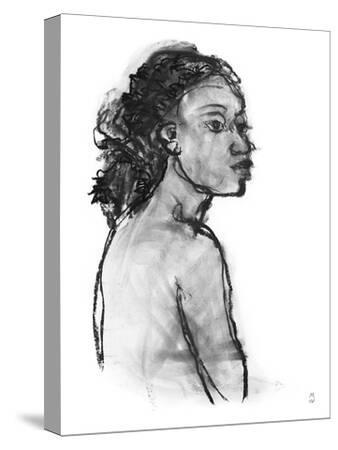 'Portrait Expression - Glance' Stretched Canvas Print - Manny Woodard ...