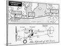 Map and Diagram of Lindbergh's Trans-Atlantic Flight Giclee Print ...