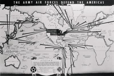 'Map of American Routes' Giclee Print | AllPosters.com