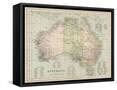 'Map of Australia with Names of Counties' Photographic Print ...